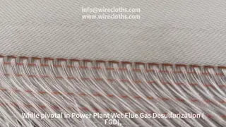 Polyester Desulfurization Mesh Work Shop