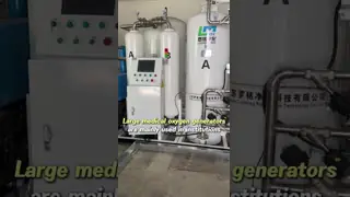 In which scenarios can large medical oxygen generators be used?