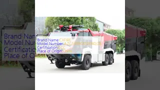 Airport Fire Truck 6000L Water 800L Foam