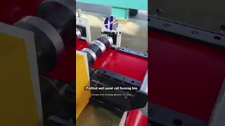 Profiled wall panel roll forming line
