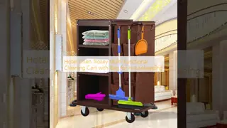Hotel Linen Trolley Durable Stainless Steel