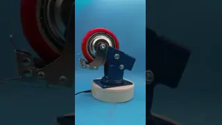 heavy duty pu wheel brake iron core caster