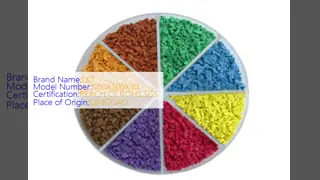Eco Friendly Playground Rubber Mulch Granules
