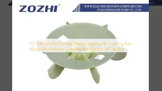 White Plastic Fan Blade 24x151mm 7 Blades