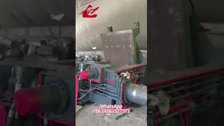 315 Ton Turn-Out Hydraulic Scrap Metal Baler | Heavy Duty Steel Scrap Recycling Machine