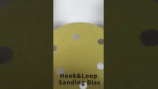 Yellow Sandpaper Car Paint Pneumatic Sanding Sheet Back Flocking Disc Sandpaper