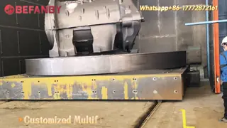 Heavy Load 80 Tonne Rail Transfer Cart,Flexible Multi-directional Docking Electrical Transfer Trolle