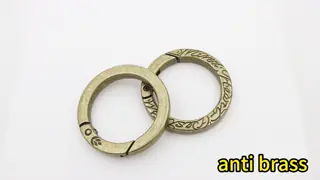 Vintage custom engraving logo spring o ring 30mm -10175