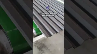 C21 Trapezoidal Color Steel Roll Forming Machine for Metal Roofing Sheet