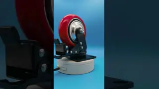 heavy duty pu caster brake  aluminum core