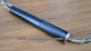 24-channel pneumatic and 90-channel electrical combined slip ring