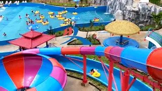 space  bowl water park playing  shooting