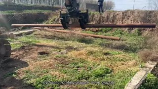 Hydraulic Rotating Grapple for Excavator | Stone Scrap Log Handling