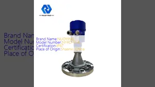 Corrosion Proof Radar Level Sensor for Tanks