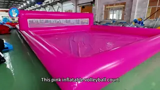 Inflatable Volleyball Court Fun