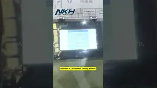 Operation of CZ Purlin Roll Forming Machine