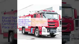 Isuzu 6000L Fire Truck Pump Monitor 60m Range