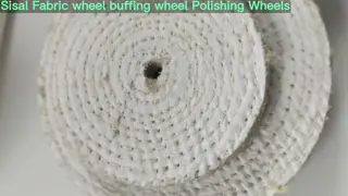White Cotton and Sisal Wheel for Metal Polish
