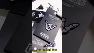 Make your own sparkly enamel pin with soft or hard finish, UV print, and adorable cartoon design.