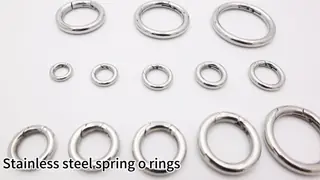 Stainless steel Spring O ring Round Carabiner