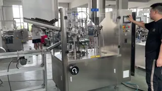 metal tube filling machine with cartoner