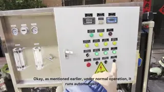 Operation video of a small-scale seawater desalination plant system