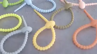 Silicone Cable Ties Factory Direct Wholesale, Flexible Reusable Silicone Wire Ties