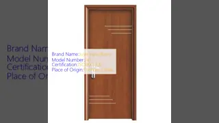 WPC Hollow Door Moisture Soundproof Heat Insulated