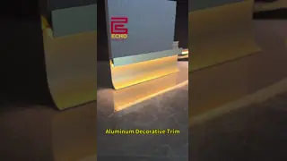 Aluminum Decorative Trim | Modern Metal Wall & Interior Finishing Profile #aluminumtrim