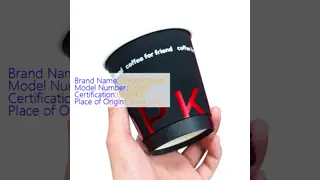 Custom Black Paper Cups Branding Solution