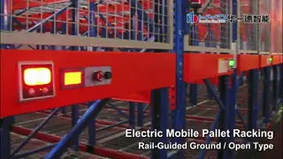 Electric Mobile Pallet Racking  Rail-Guided Open Type