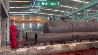 Customizable spliced dish ​​heads or complete pressure vessels