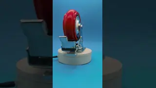 Red heavy duty wheels rigid castor