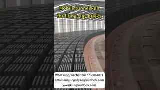 Mobile kiln firing of clay bricks is suitable for a variety of solid waste raw materials