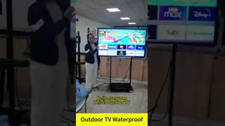 IP55/IP66 Waterproof Outdoor TV | 4K Google TV High Brightness Commercial Display