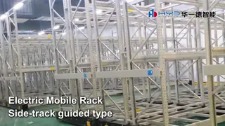 Electric Mobile Pallet Rack Side-track guided type  Warehouse Storage Racking