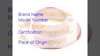 Copper Nickel Flanges 4-48 Inch High Pressure