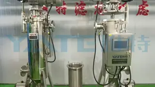 Self Cleaning Filter Scrapes Impurities