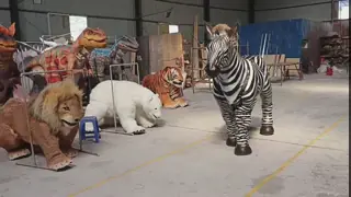 Realistic Animatronic Zebra Costume for Events