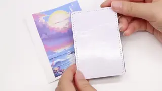 Custom Phone Card Holder Sublimation PU Leather