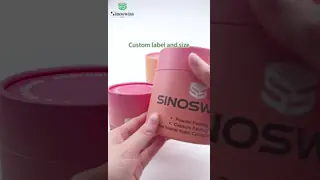 Paper can packaging with paper hat cover