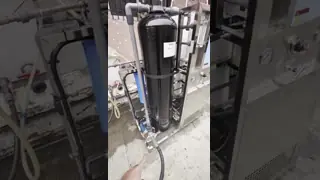 Seawater desalination system operation video