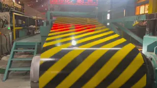Black Yellow Steel Coil Safety Warning Tape