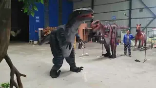 Realistic Animatronic Dinosaur Costume Hidden Legs