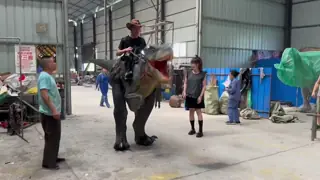 T-Rex Dinosaur Ride Costume Realistic Animatronic