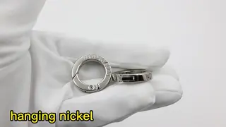 Spring O Ring Nickel Zinc Alloy for Keychains 10183