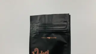 Custom Black Coffee Bags with Zipper & Valve