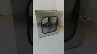 Air shower transfer window