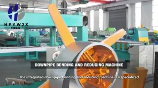 Downspout bending and reducing machine
