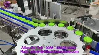 2164 M4 Tinplate Cap Glass Bottle Automatic Turntable Self-Adhesive Weekly Labeling Machine
